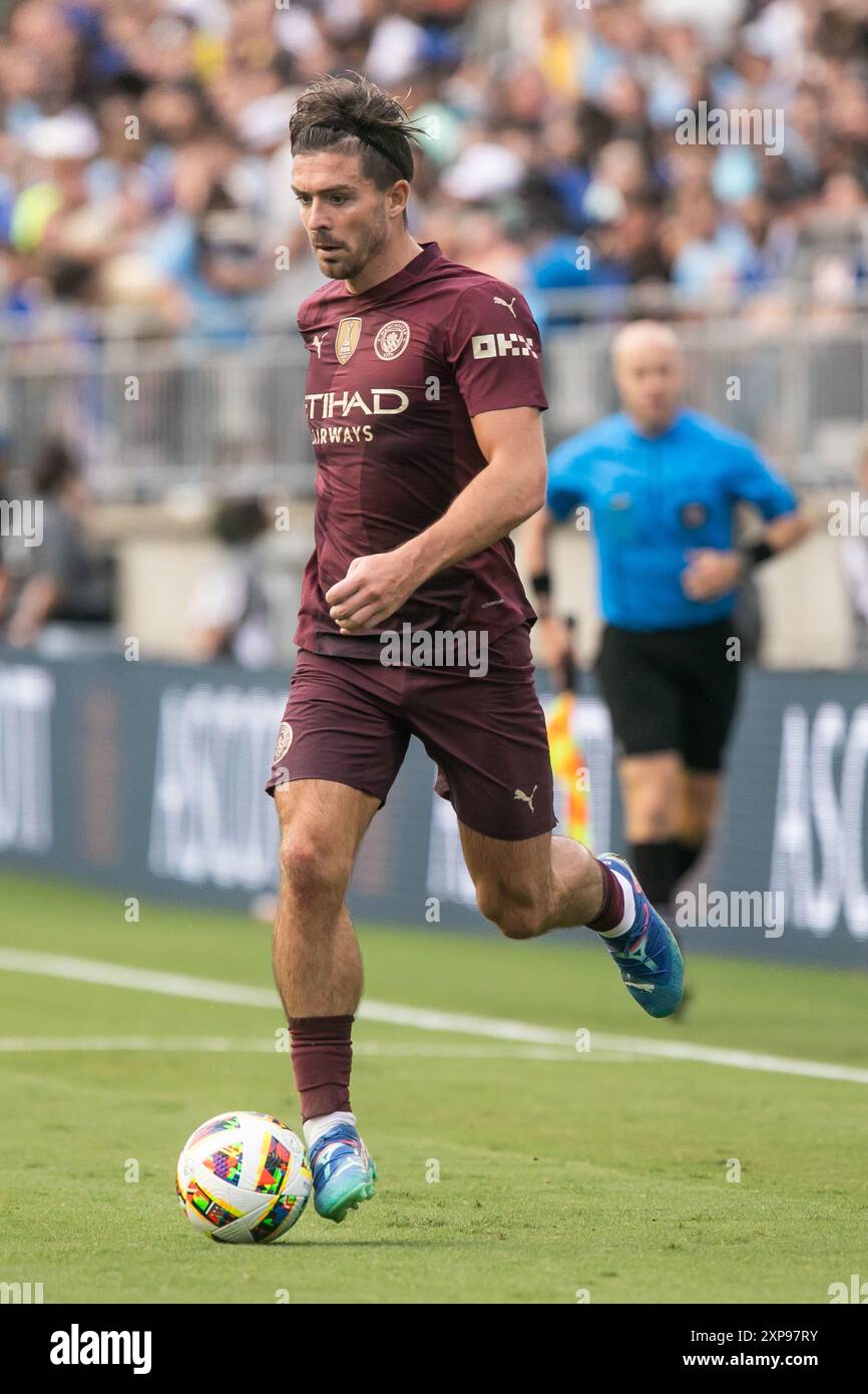 Columbus, Ohio, USA. 3rd August, 2024. Manchester City midfielder Jack ...