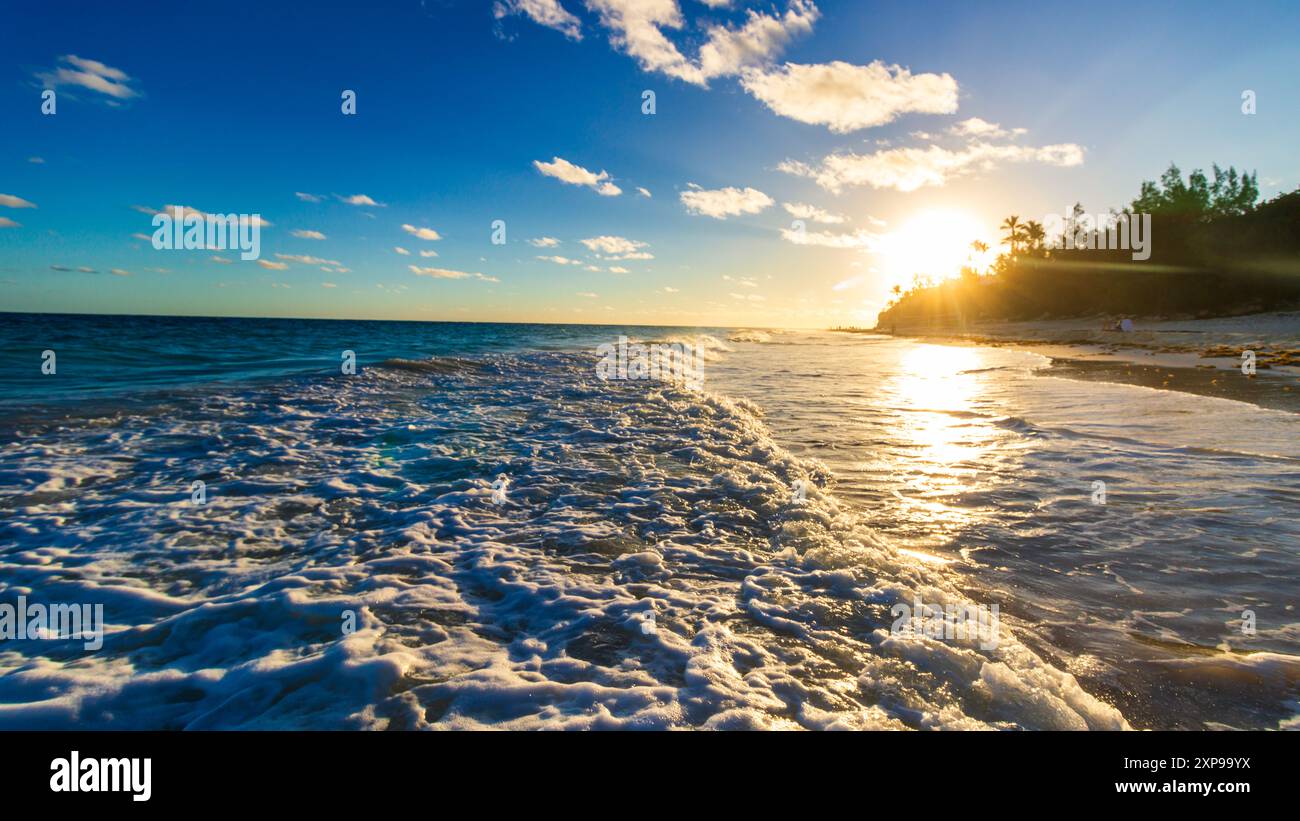 Horseshoe Bay Beach and Deep Bay Beach in Hamilton, Bermuda Stock Photo ...