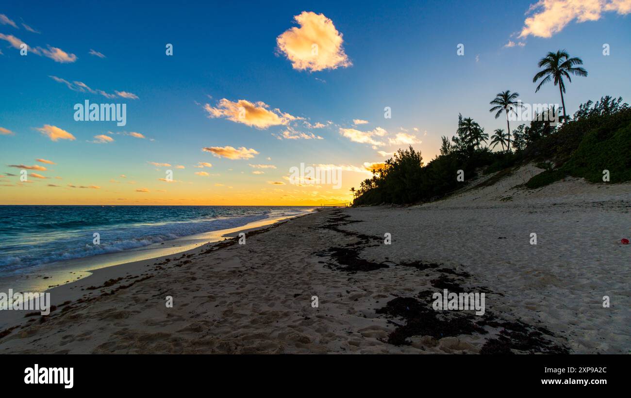 Horseshoe Bay Beach and Deep Bay Beach in Hamilton, Bermuda Stock Photo ...