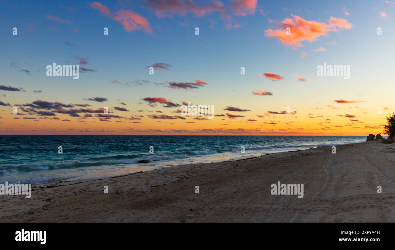 Horseshoe Bay Beach and Deep Bay Beach in Hamilton, Bermuda Stock Photo ...