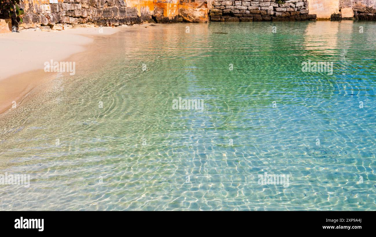 Horseshoe Bay Beach and Deep Bay Beach in Hamilton, Bermuda Stock Photo ...