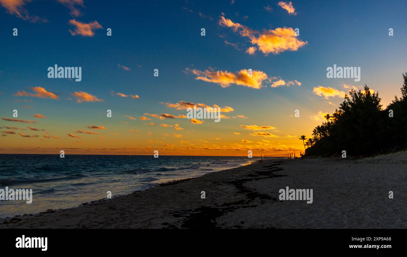 Horseshoe Bay Beach and Deep Bay Beach in Hamilton, Bermuda Stock Photo ...
