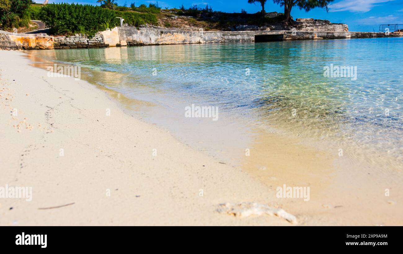 Horseshoe Bay Beach and Deep Bay Beach in Hamilton, Bermuda Stock Photo ...