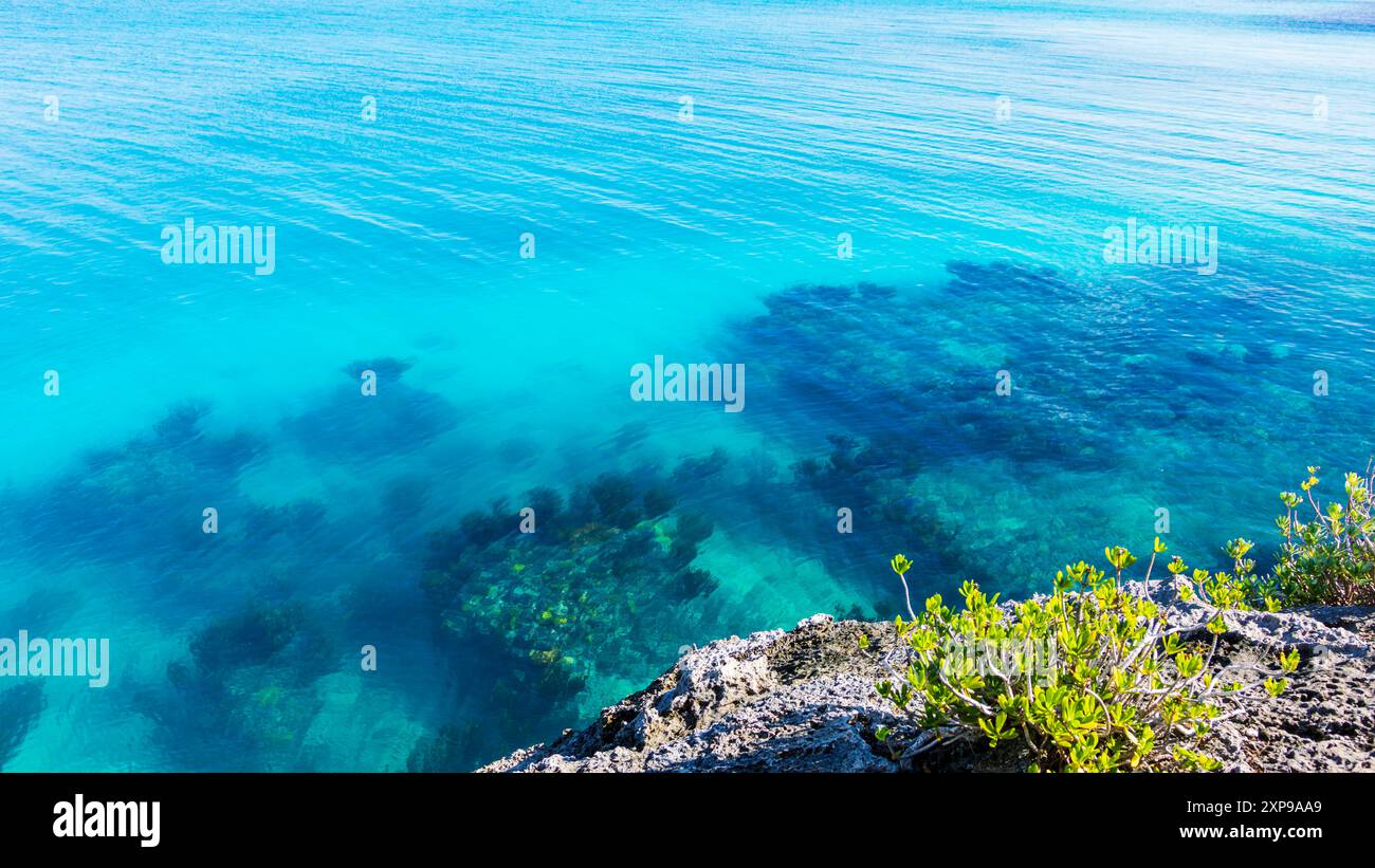 Horseshoe Bay Beach and Deep Bay Beach in Hamilton, Bermuda Stock Photo ...