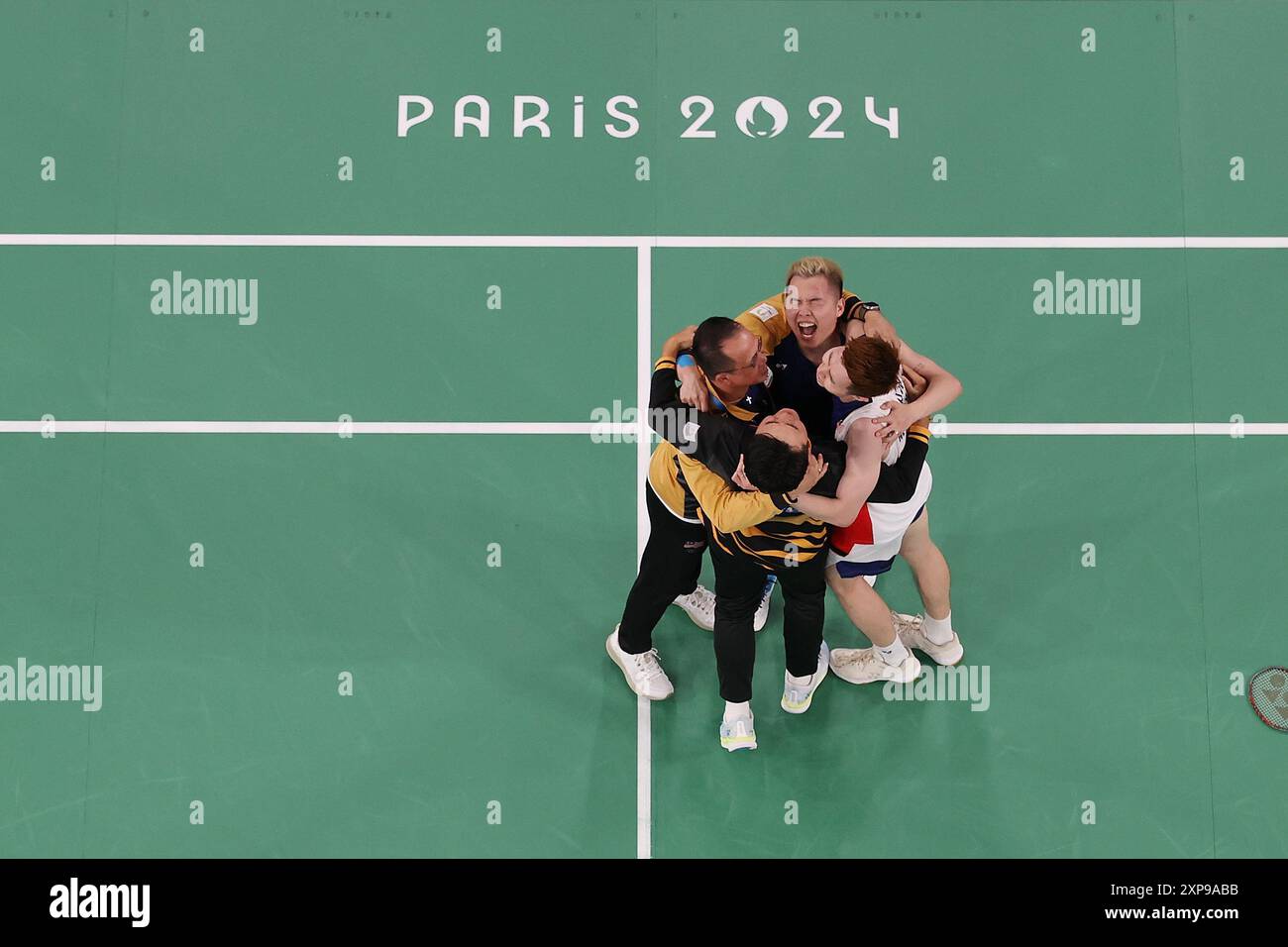 Paris, France. 4th Aug, 2024. Aaron Chia/Wooi Yik Soh of Malaysia ...