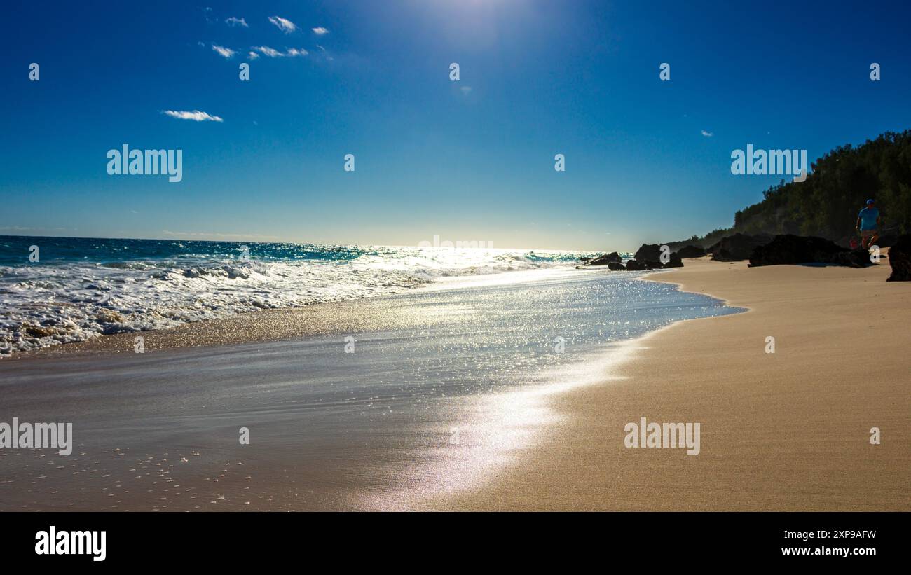 Horseshoe Bay Beach and Deep Bay Beach in Hamilton, Bermuda Stock Photo ...