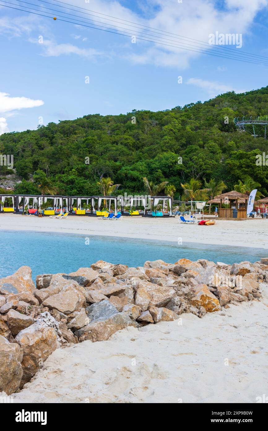 Labadee exotic tropical beach, Haiti, Caribbean Sea Stock Photo - Alamy