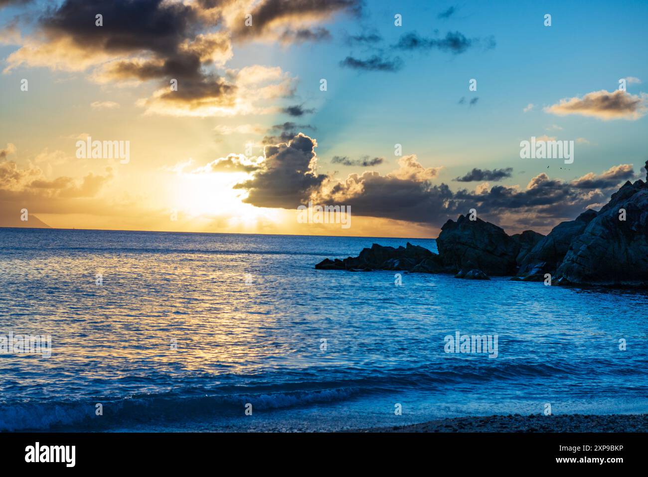 Peaceful beach in Saint Barthelemy (St. Barts, St. Barth) Caribbean ...