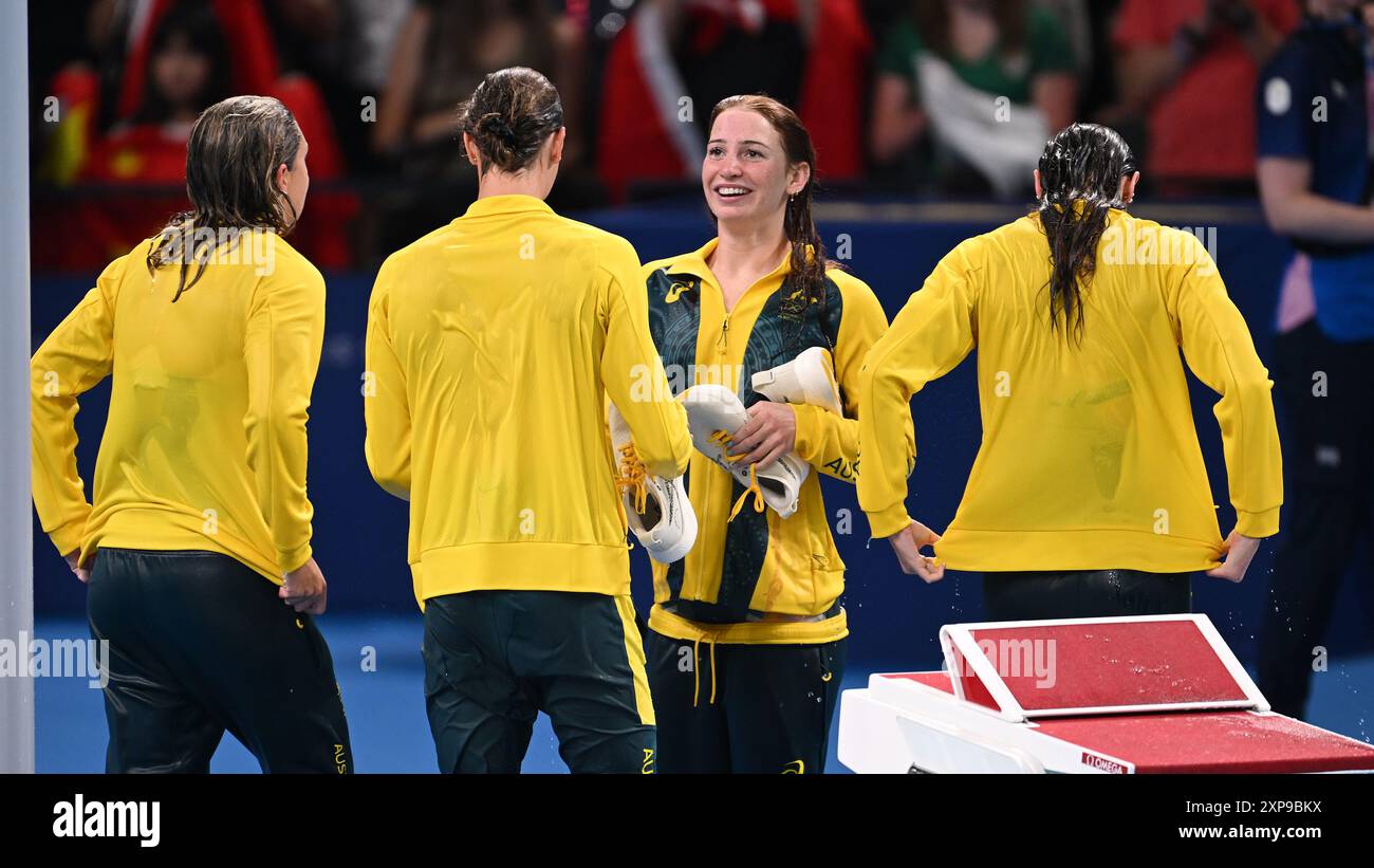 Nanterre, France. 04th Aug, 2024. Australia's Mollie O'Callaghan is ...