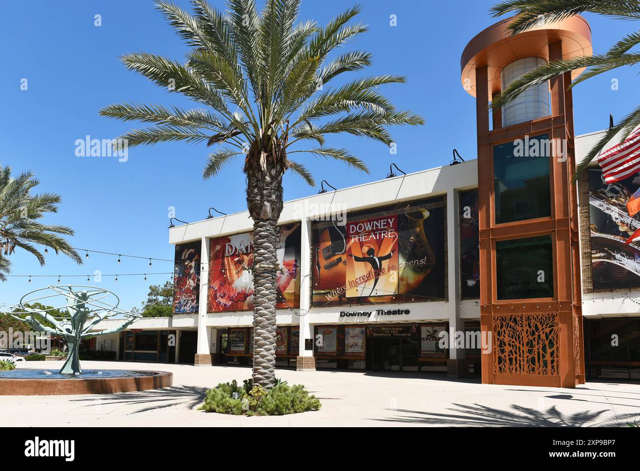 DOWNEY, CALIFORNIA - 28 JULY 2024: The Downey Theatre, at the Civic ...