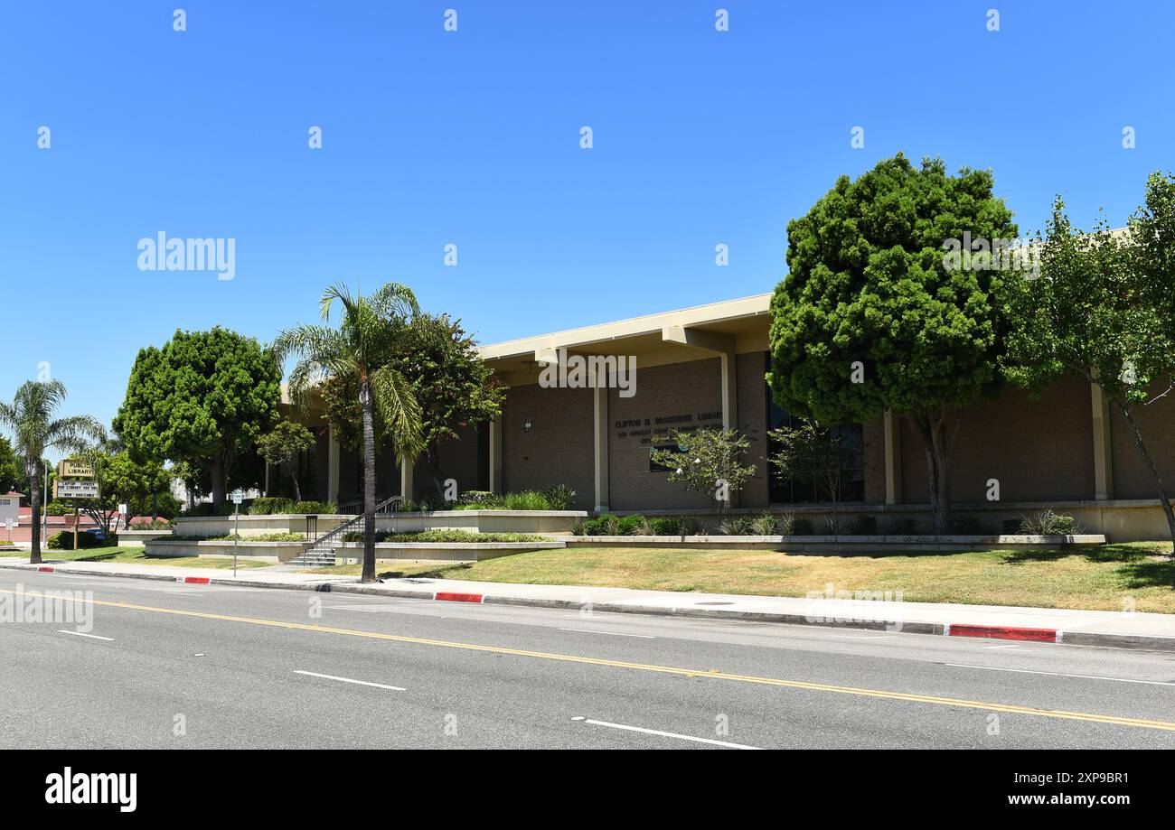 BELLFLOWER, CALIFORNIA - 28 JULY 2024: The Clifton Brakensiek Public ...