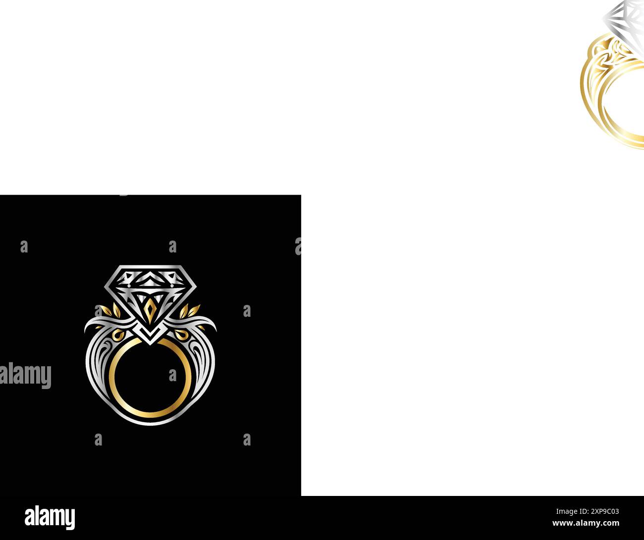 Luxury diamond ring Stock Vector Images - Alamy