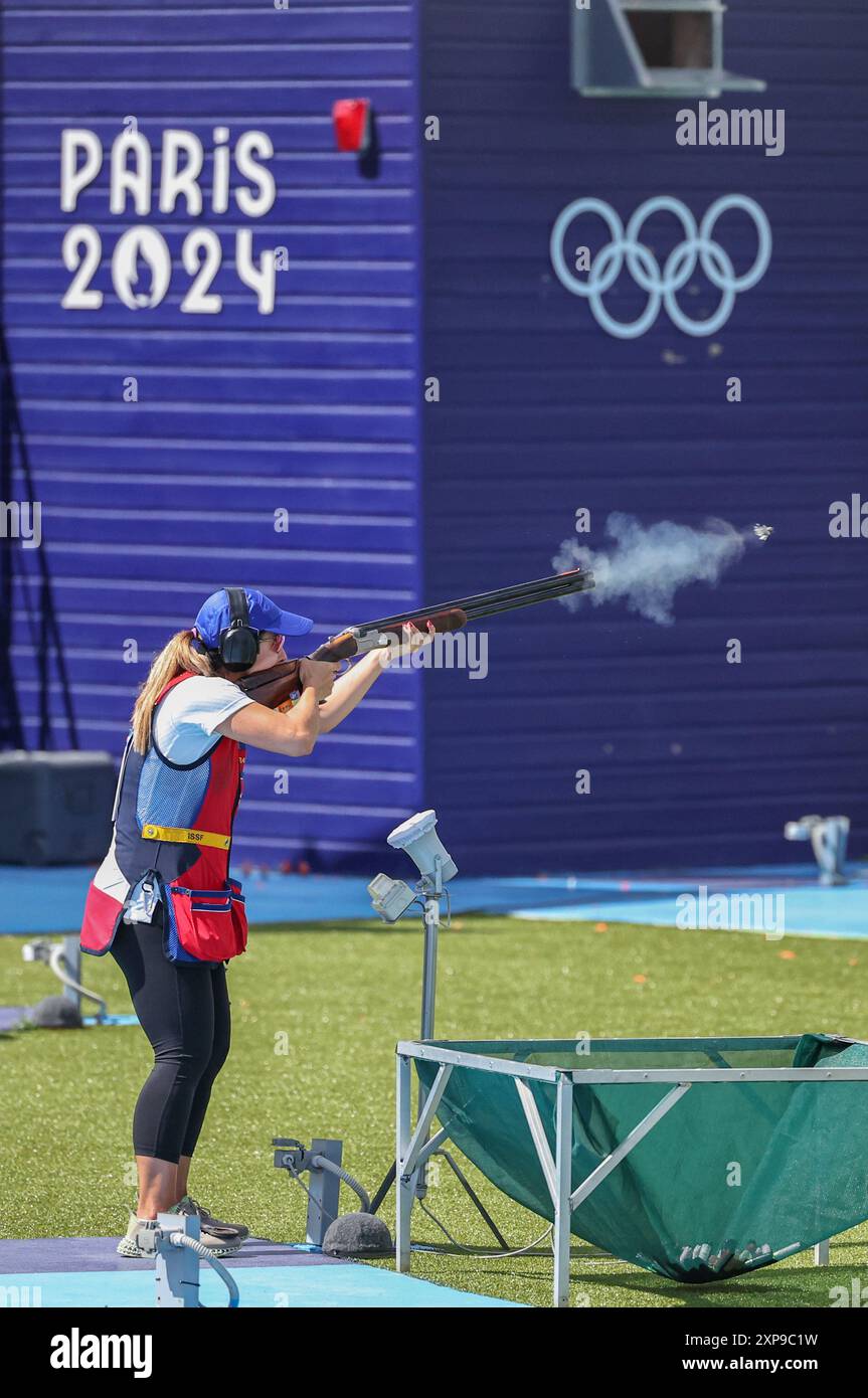 Chateauroux, France. 4th Aug, 2024. Francisca Crovetto Chadid of Chile ...