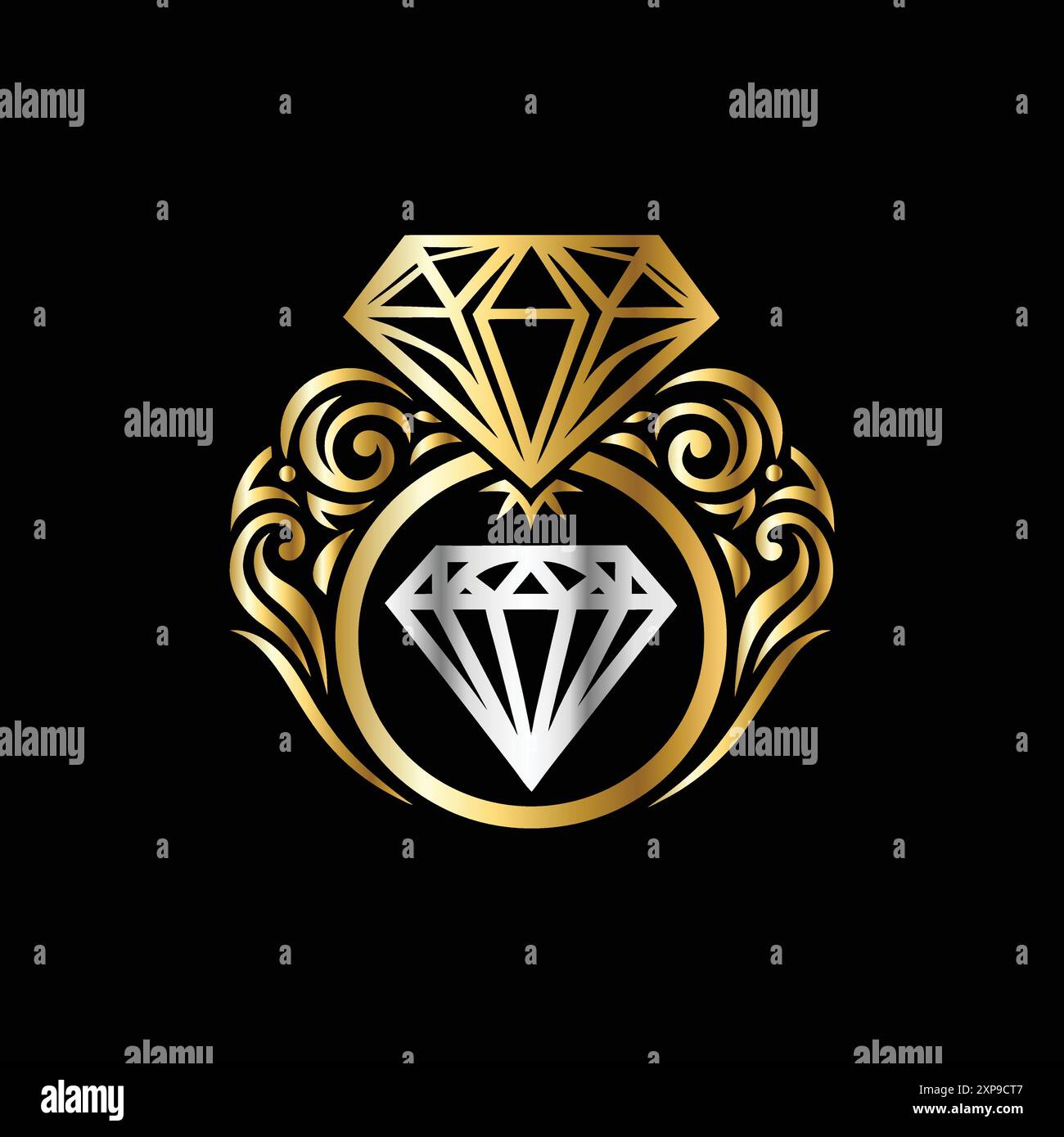 Treasure gold luxury Stock Vector Images - Alamy