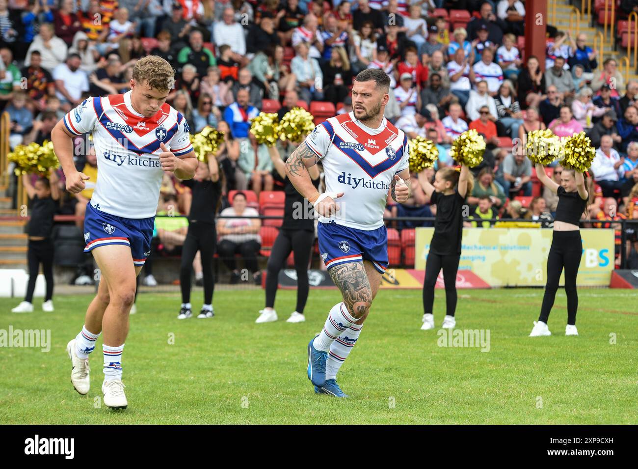 Dewsbury, England - 4th August 2024 - Wakefield Trinity's Harvey Smith ...