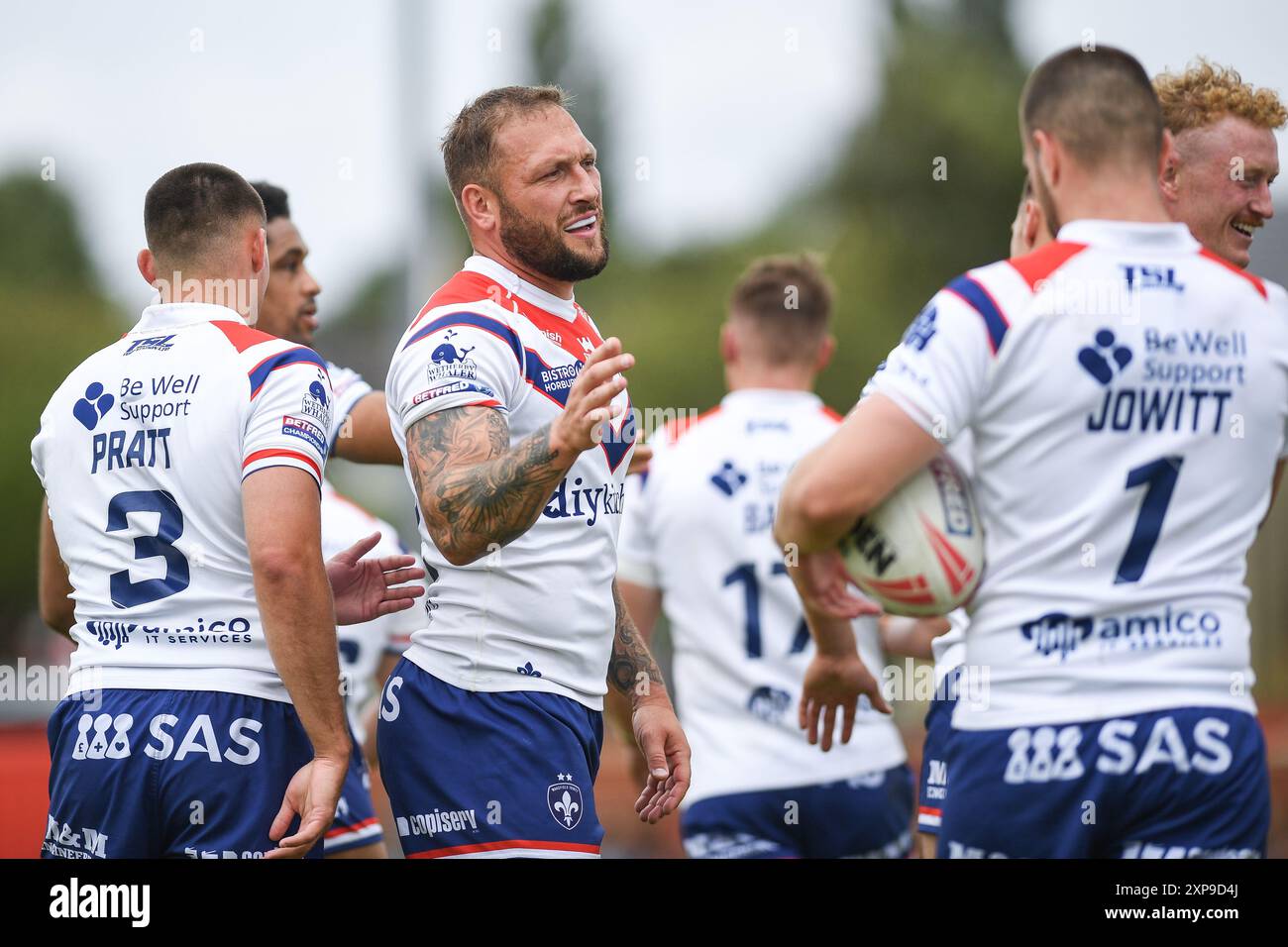 Dewsbury, England - 4th August 2024 - Wakefield Trinity's Josh Griffin ...
