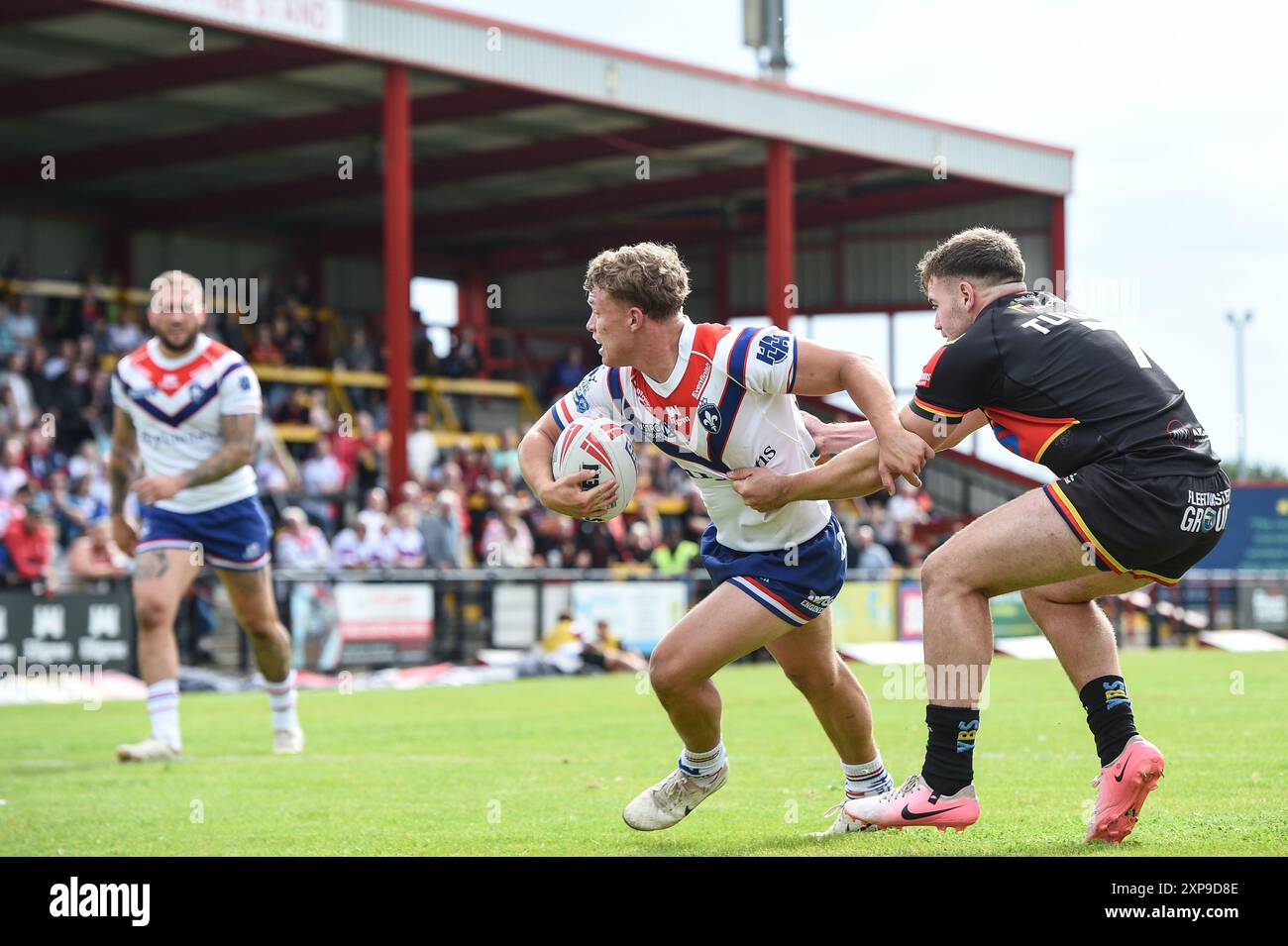 Dewsbury, England - 4th August 2024 - Wakefield Trinity's Harvey Smith ...