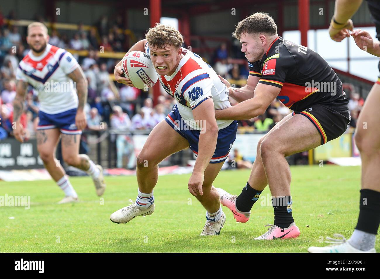 Dewsbury, England - 4th August 2024 - Wakefield Trinity's Harvey Smith ...