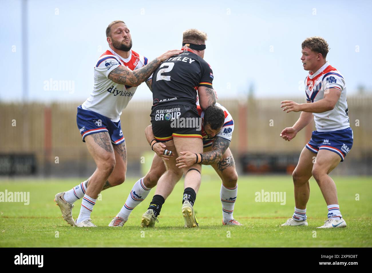 Dewsbury, England - 4th August 2024 - Perry Whitely of Dewsbury Rams ...