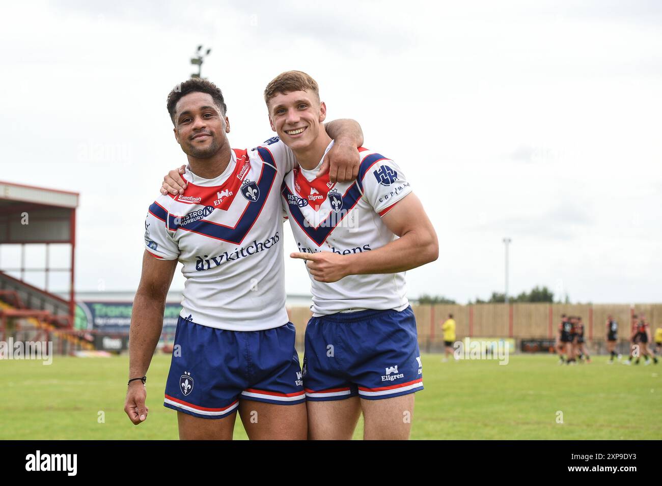 Dewsbury, England - 4th August 2024 - Wakefield Trinity's Derrell ...