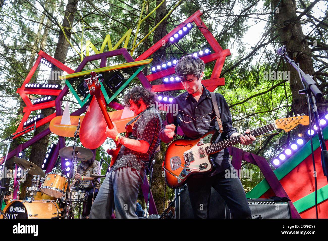 Happy Valley, Oregon, USA on 3rd August 2024. Jjuujjuu performs on the ...
