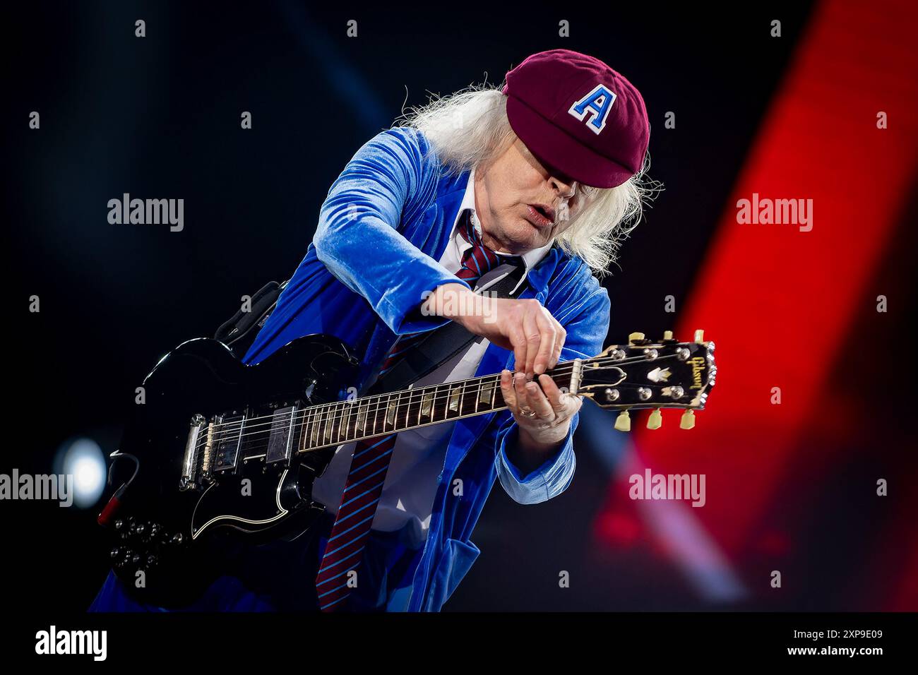 LONDON, ENGLAND: AC/DC perform at Wembley Stadium during their Power Up World Tour. Featuring ...