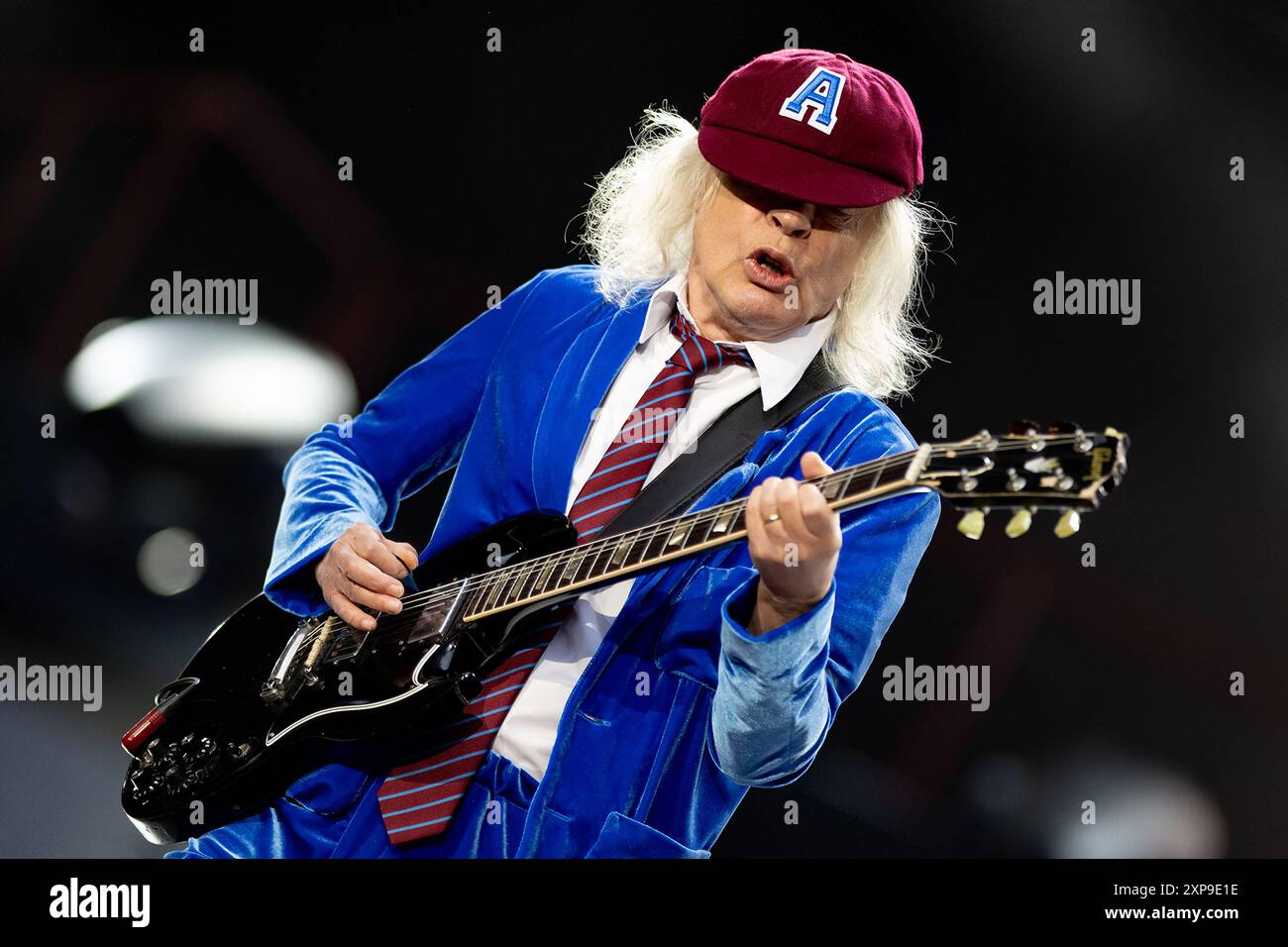 LONDON, ENGLAND: AC/DC perform at Wembley Stadium during their Power Up World Tour. Featuring ...
