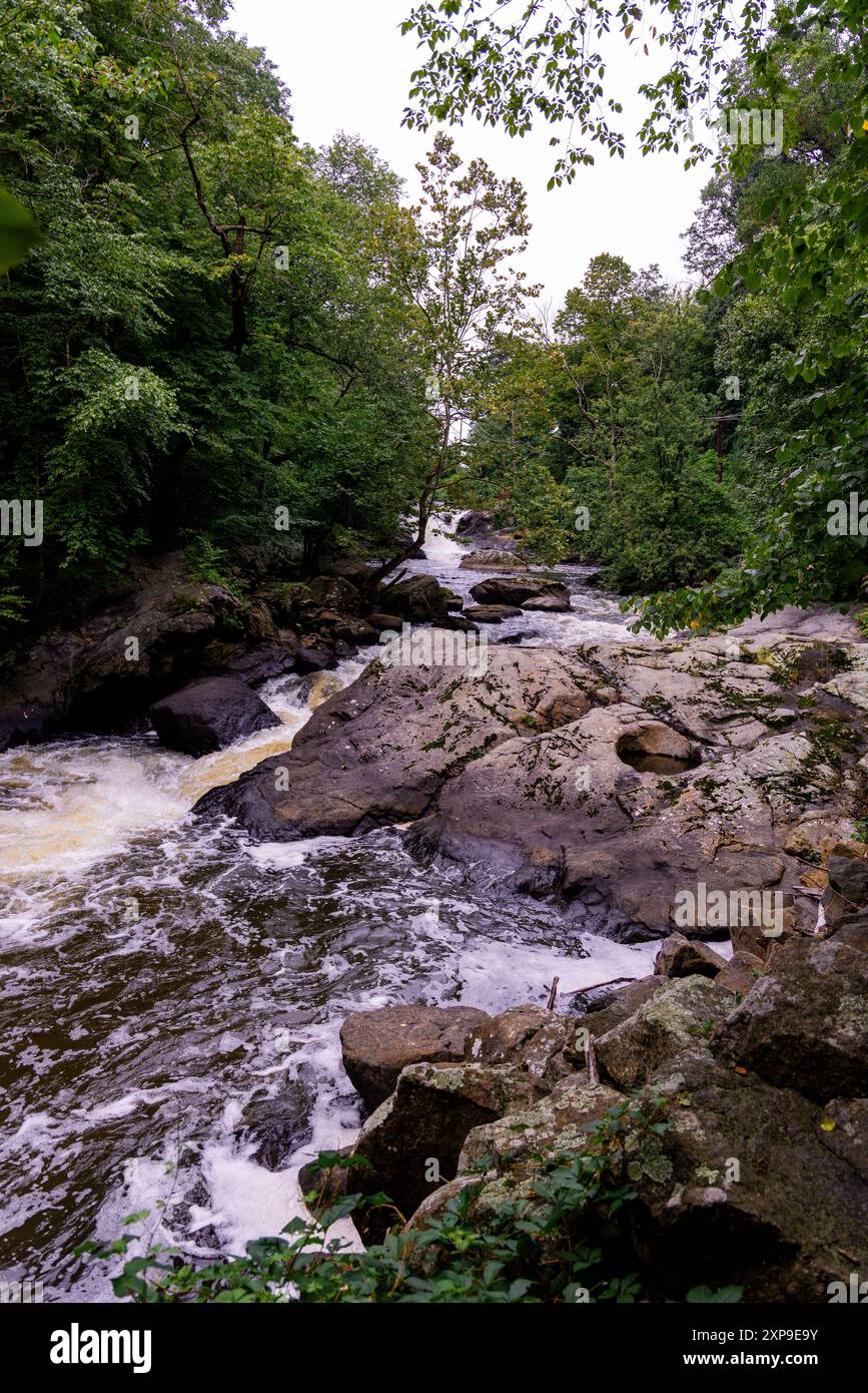 Stunning Waterfall with Lots of Rocks Stock Photo - Alamy