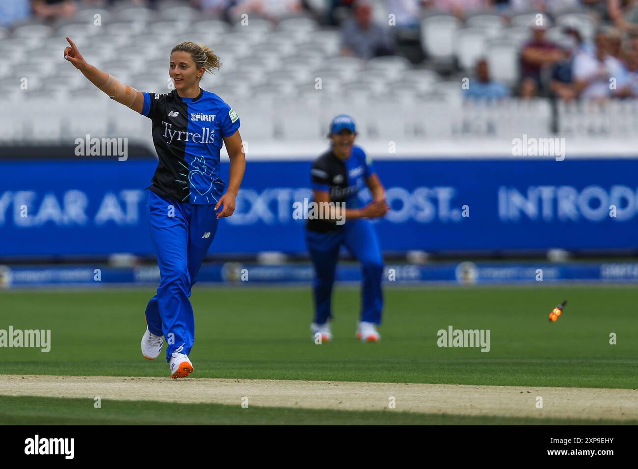 Eva Gray of London Spirit celebrates after the dismissal of Lauren ...