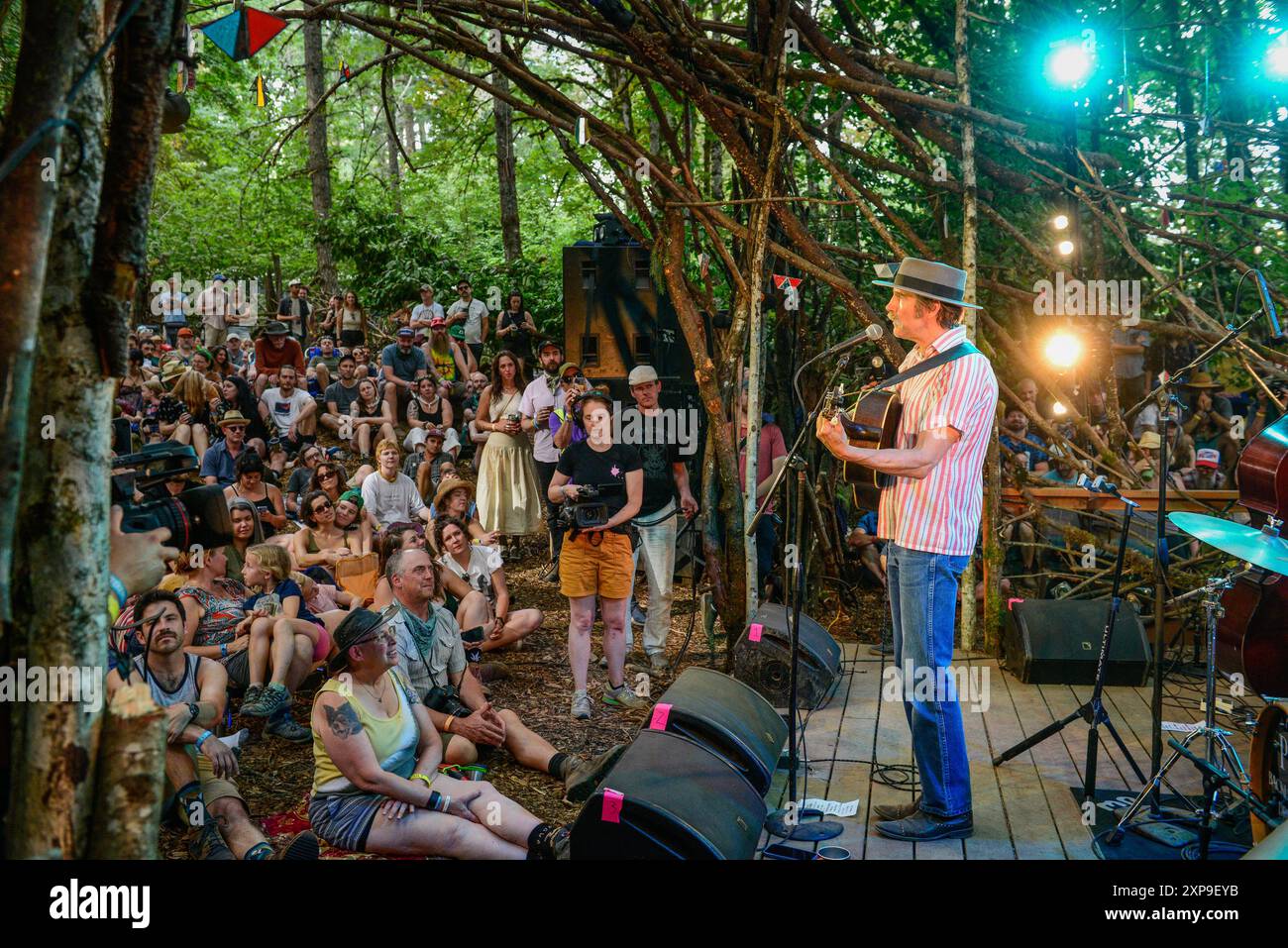 Happy Valley, Oregon, USA on 3rd August 2024. Seattle folk troubador ...