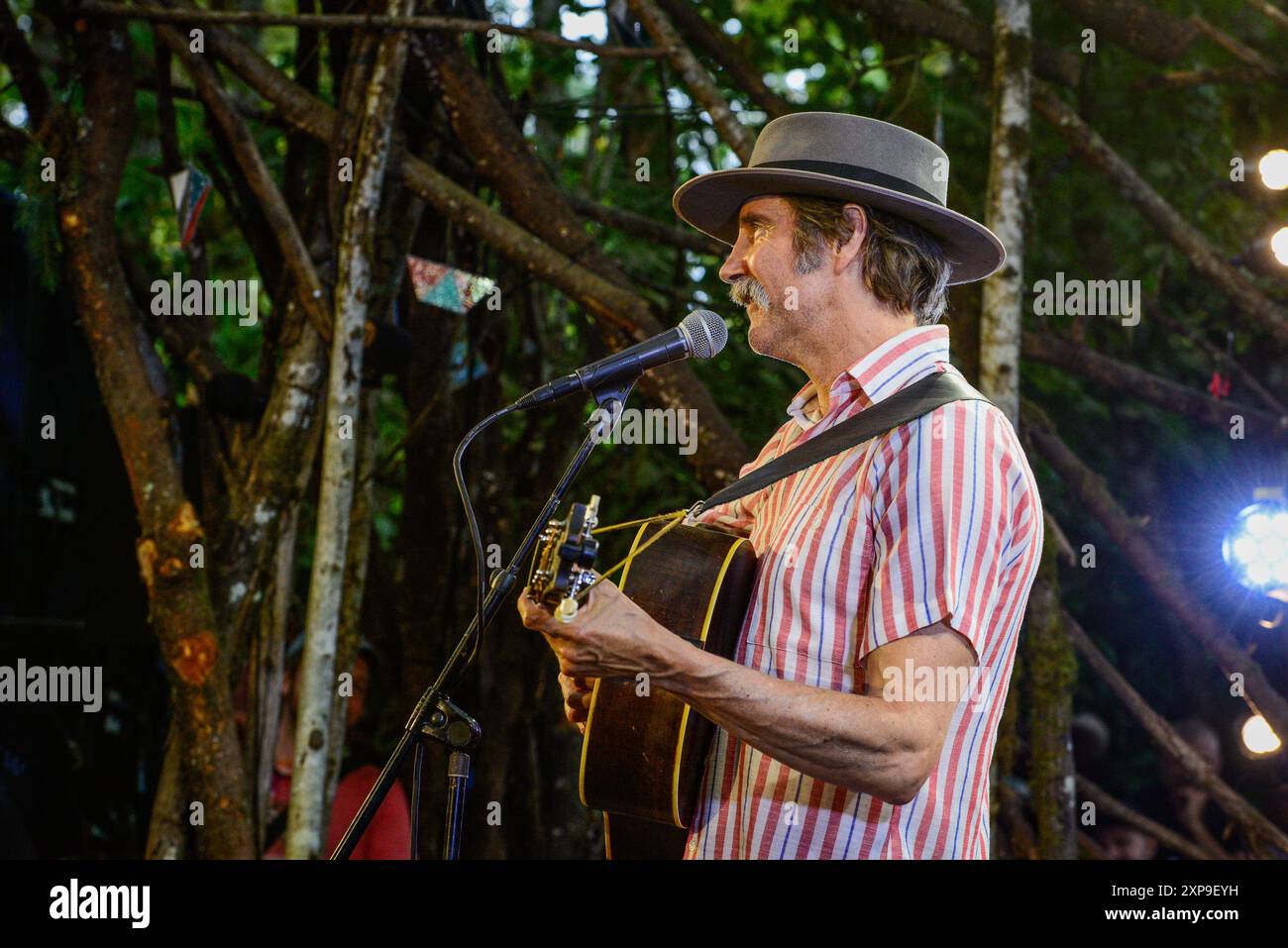 Happy Valley, Oregon, USA on 3rd August 2024. Seattle folk troubador ...