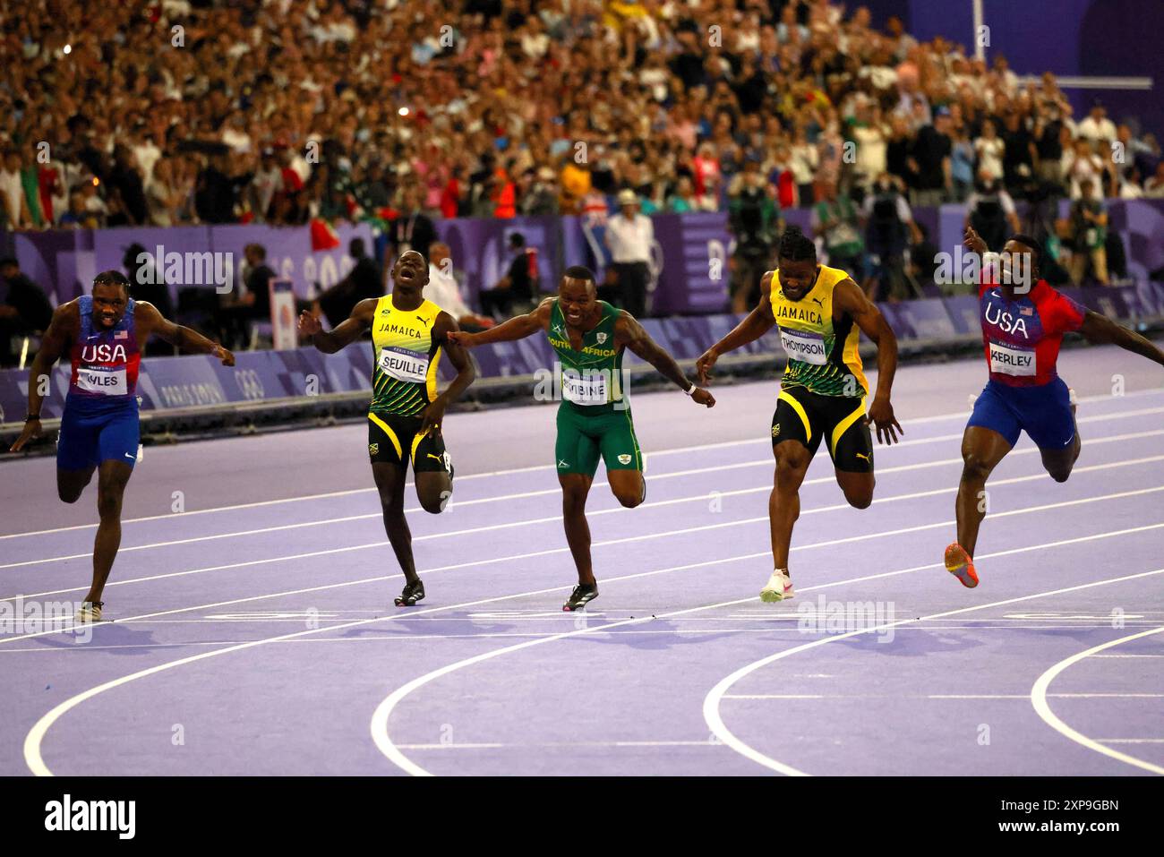 Paris, France. 04th Aug, 2024. Paris Olympics: Athletics - Finish of ...