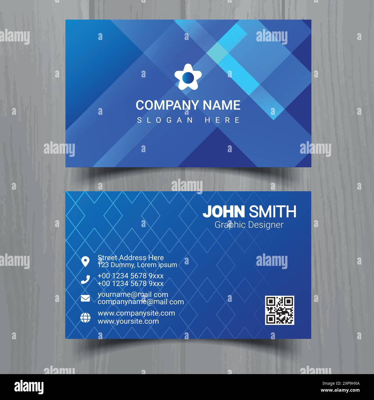 Professional business card design with minimal color. Compatible for ...