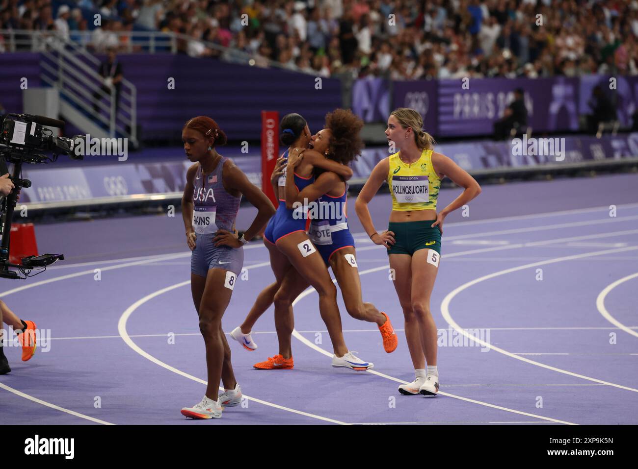 Paris, France. 04th Aug, 2024. Paris Olympics: Athletics - French track ...