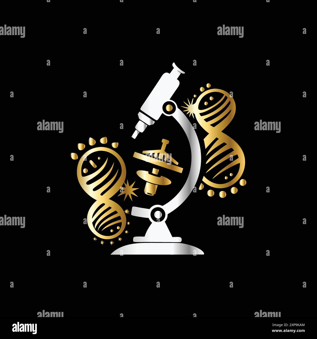Cell division microscope Stock Vector Images - Alamy