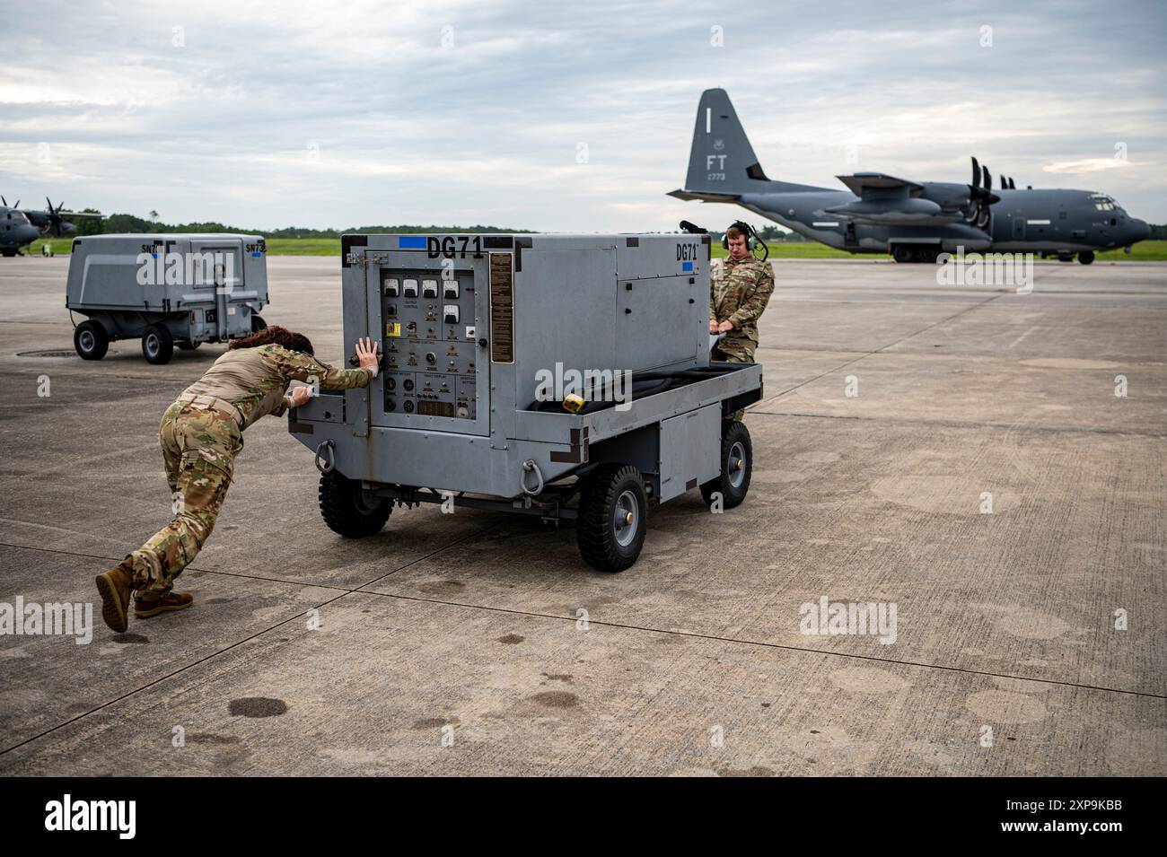 U.S. Air Force Airmen assigned to the 71st Rescue and Rescue Generation ...