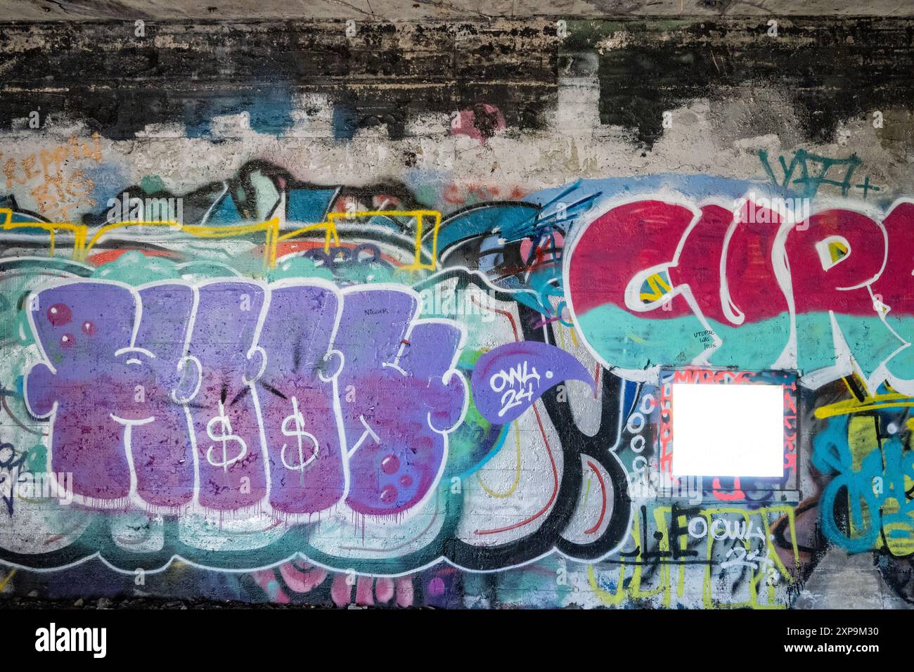 The ruins of CFS Lac St. Denis, Québec, Canada and its graffiti and ...