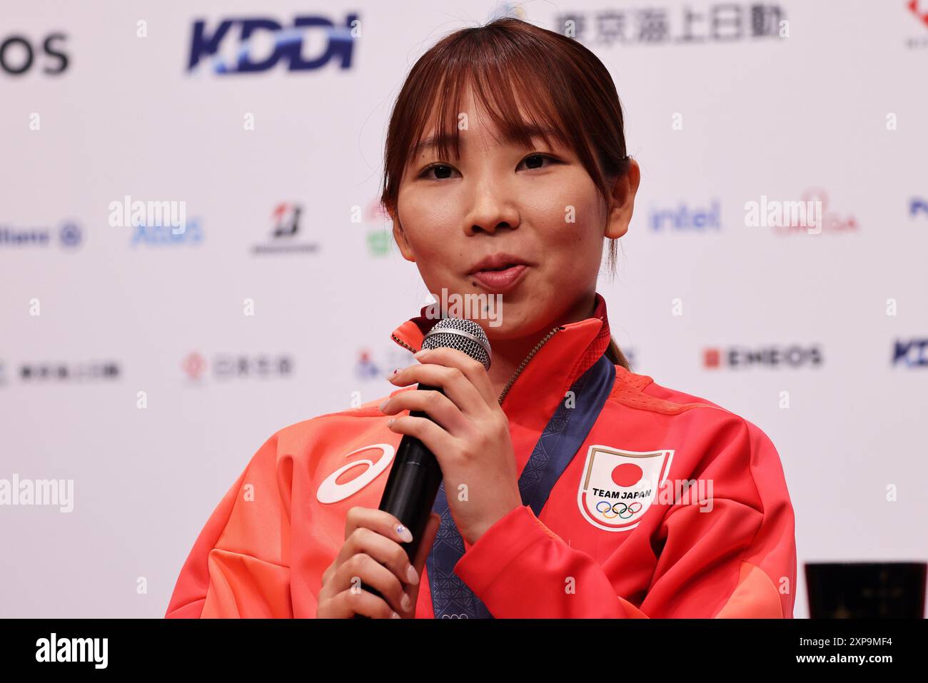 Paris, France. 2nd Aug, 2024. Yuka Ueno (JPN), AUGUST 2, 2024 -Fencing : Bronze medalist Japan ...