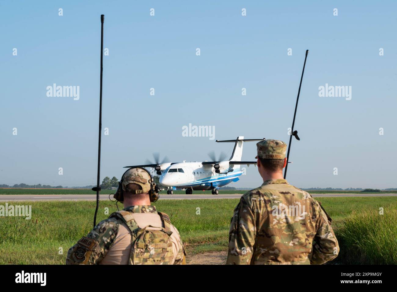 A U.S. Air Force C-146A Wolfhound, assigned to the 492d Special ...