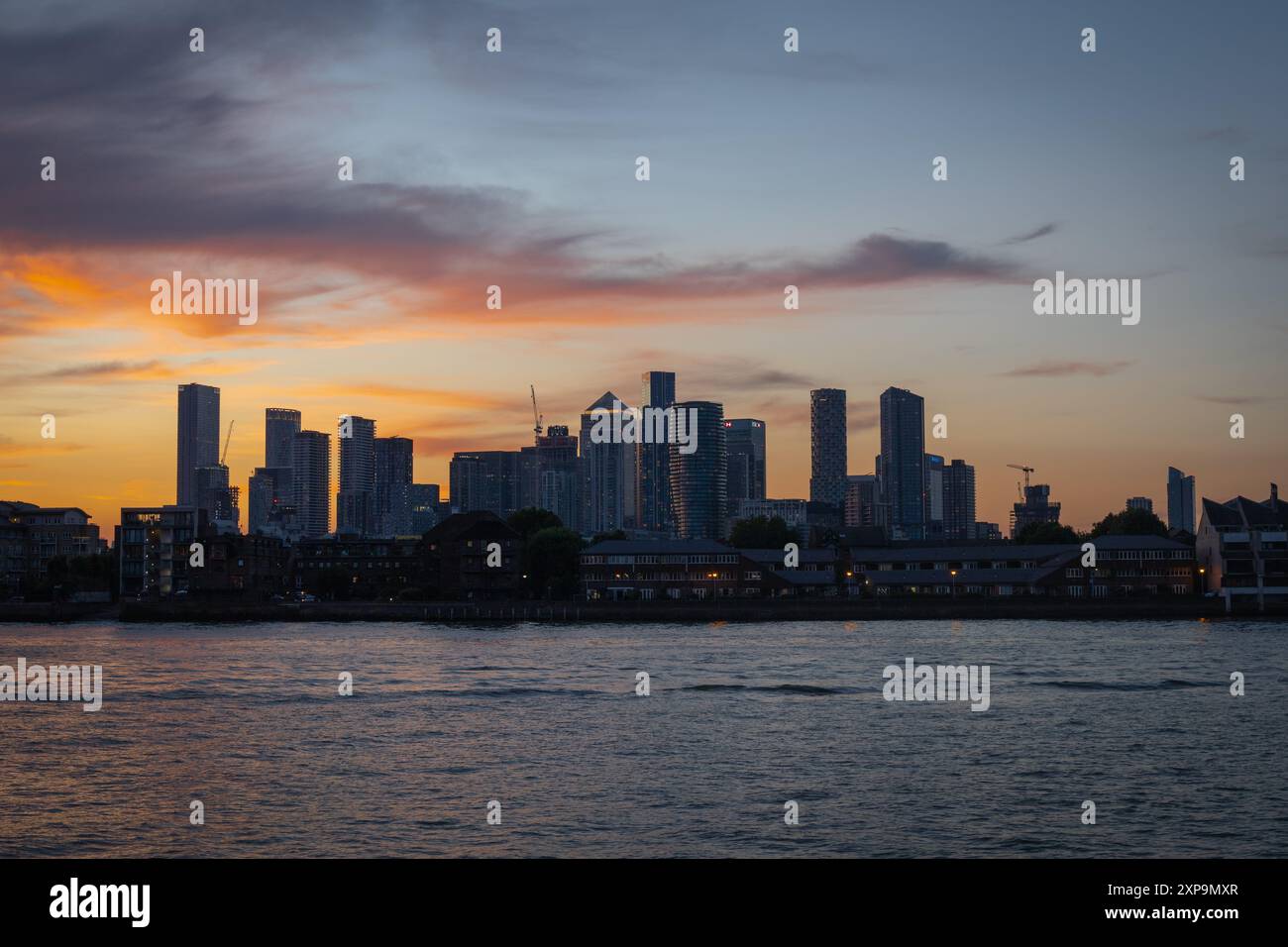 Sunset from Greenwich Stock Photo - Alamy