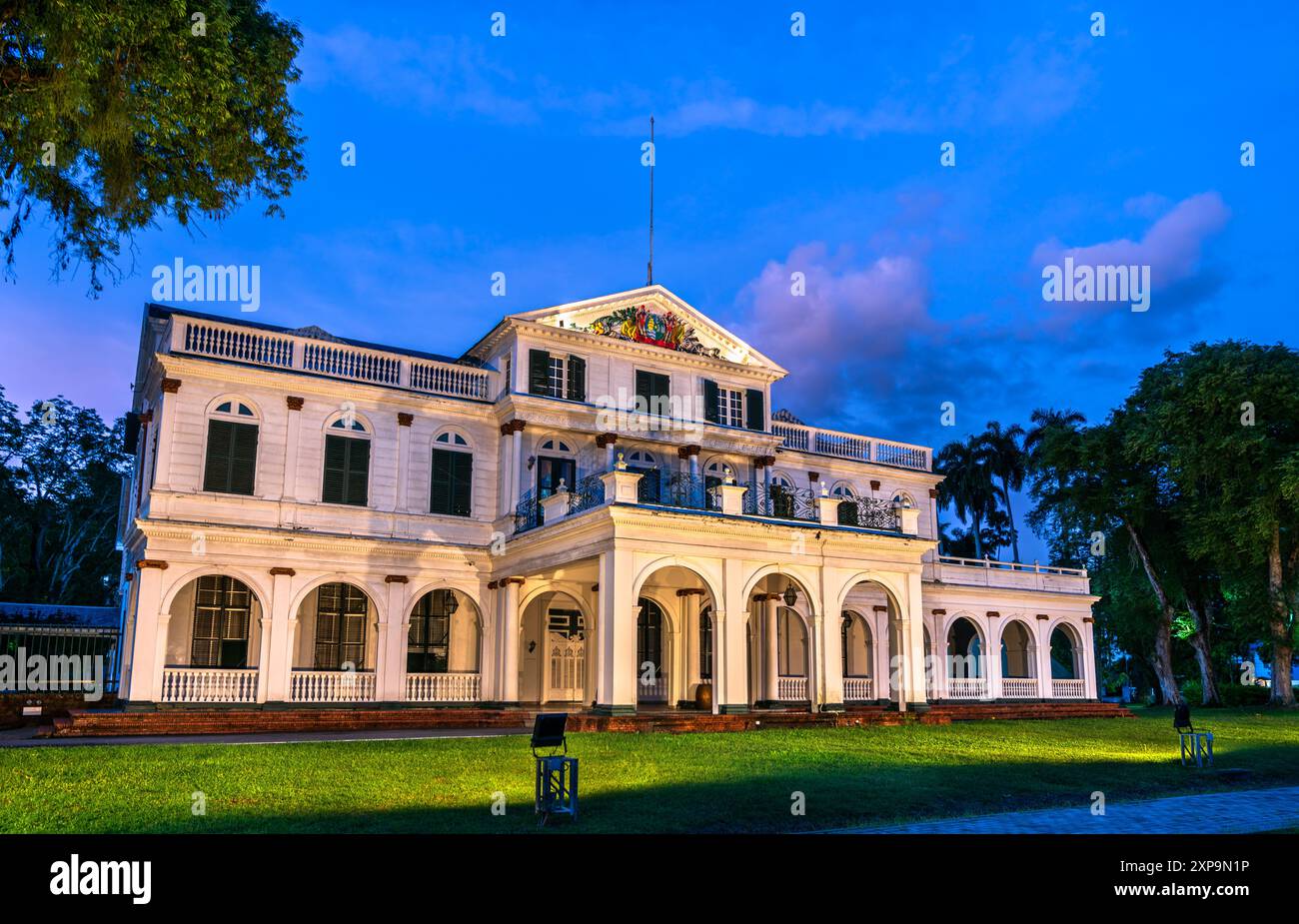 Presidential Palace of Suriname in Historic City of Paramaribo, UNESCO ...