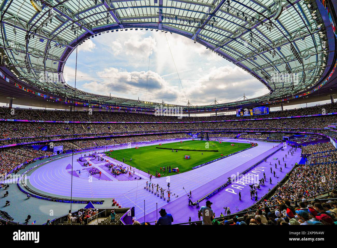 Saint Denis, France - Aug 3, 2024 - General view of the Stade de France ...