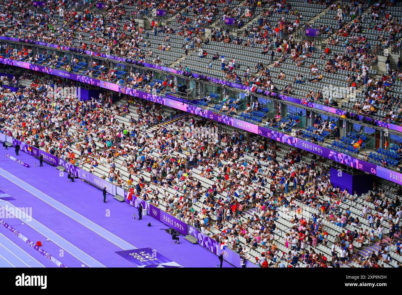 Saint Denis, France - Aug 3, 2024 - Supporters in the Stade de France ...