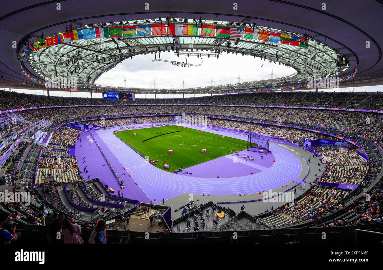 Saint Denis, France - Aug 3, 2024 - General view of the Stade de France ...