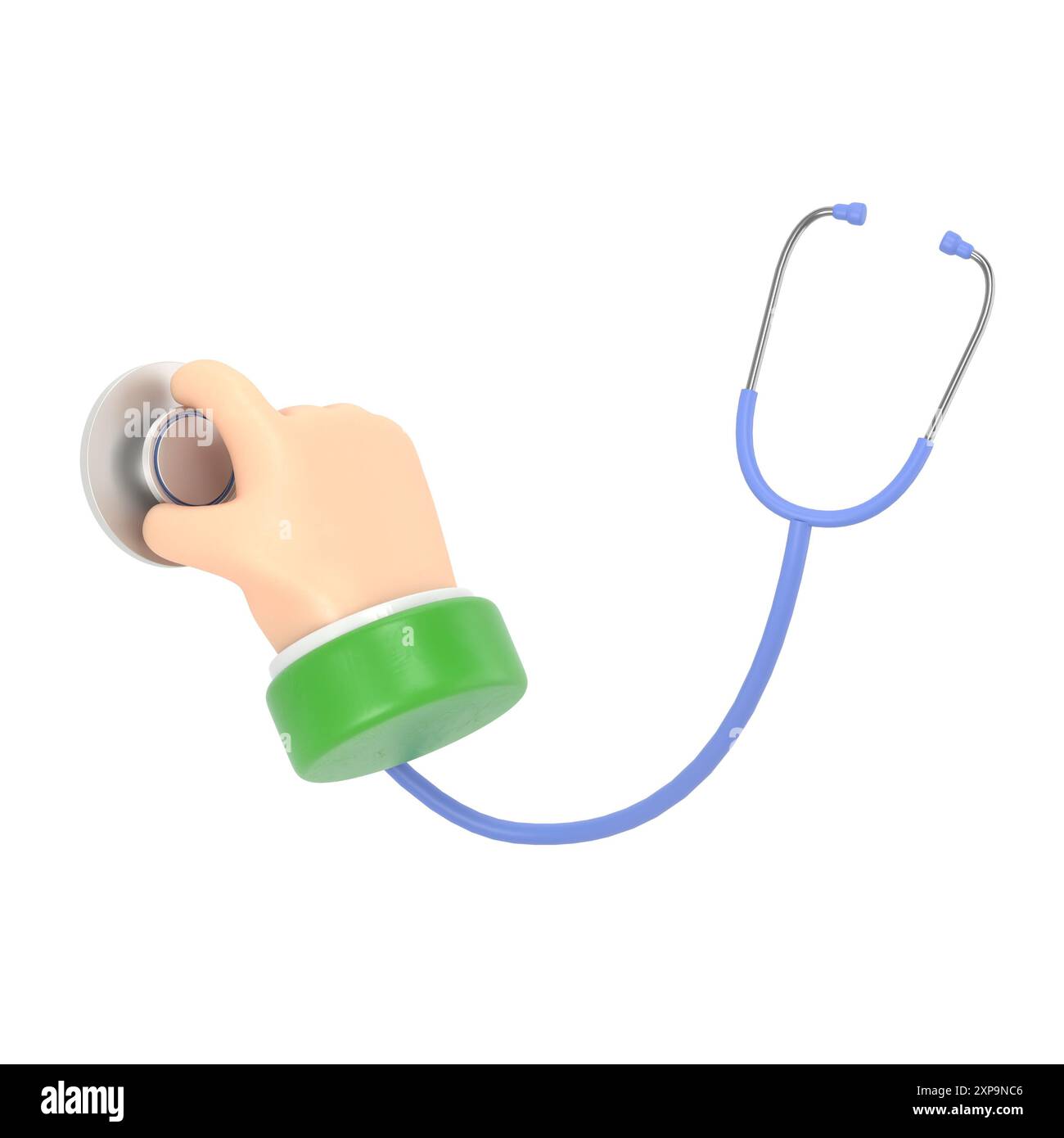 Cartoon Gesture Icon Mockup.3d rendering. Doctor cartoon hand with ...