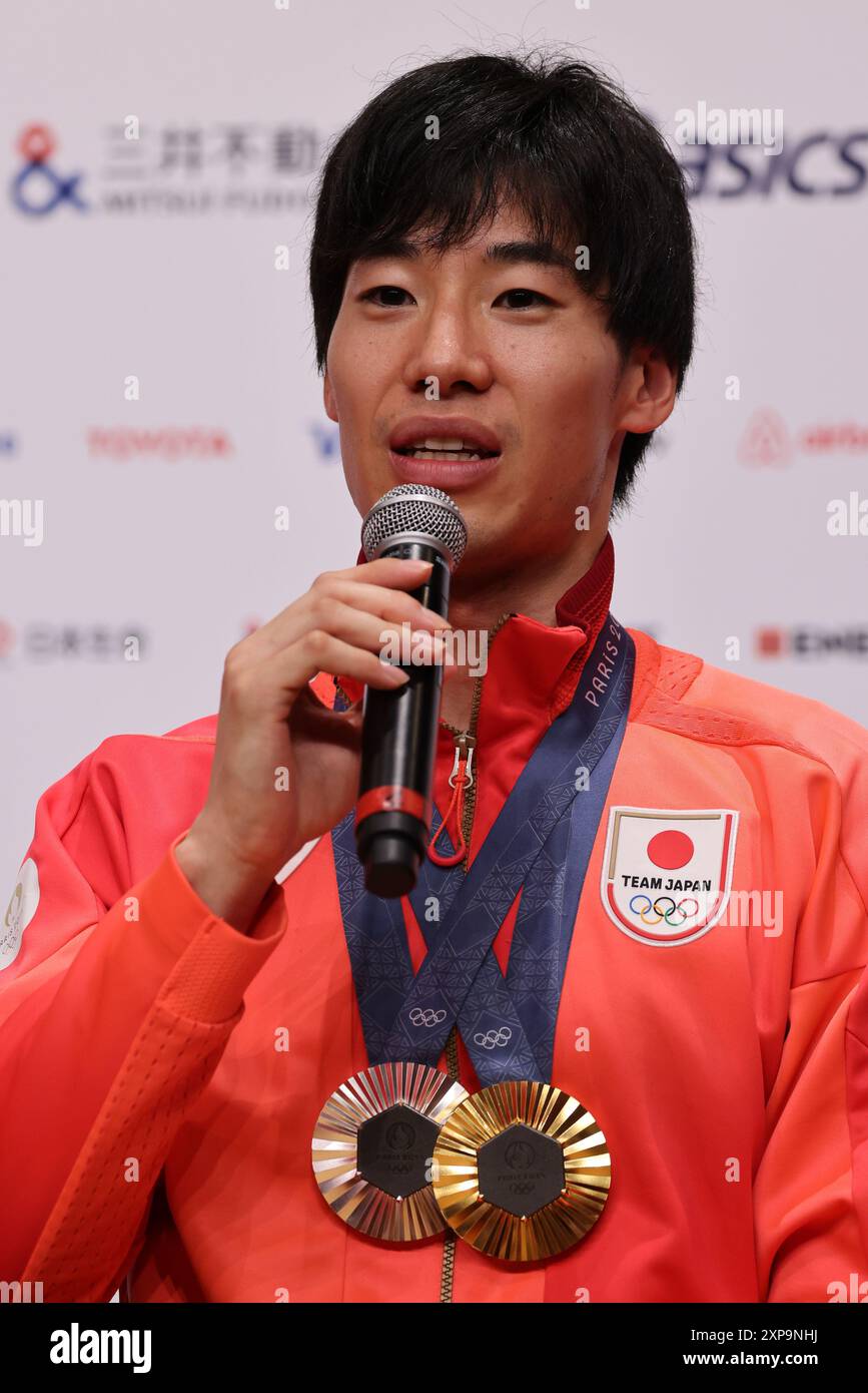 Paris, France. 3rd Aug, 2024. Koki Kano (JPN) Fencing : Silver medalist ...