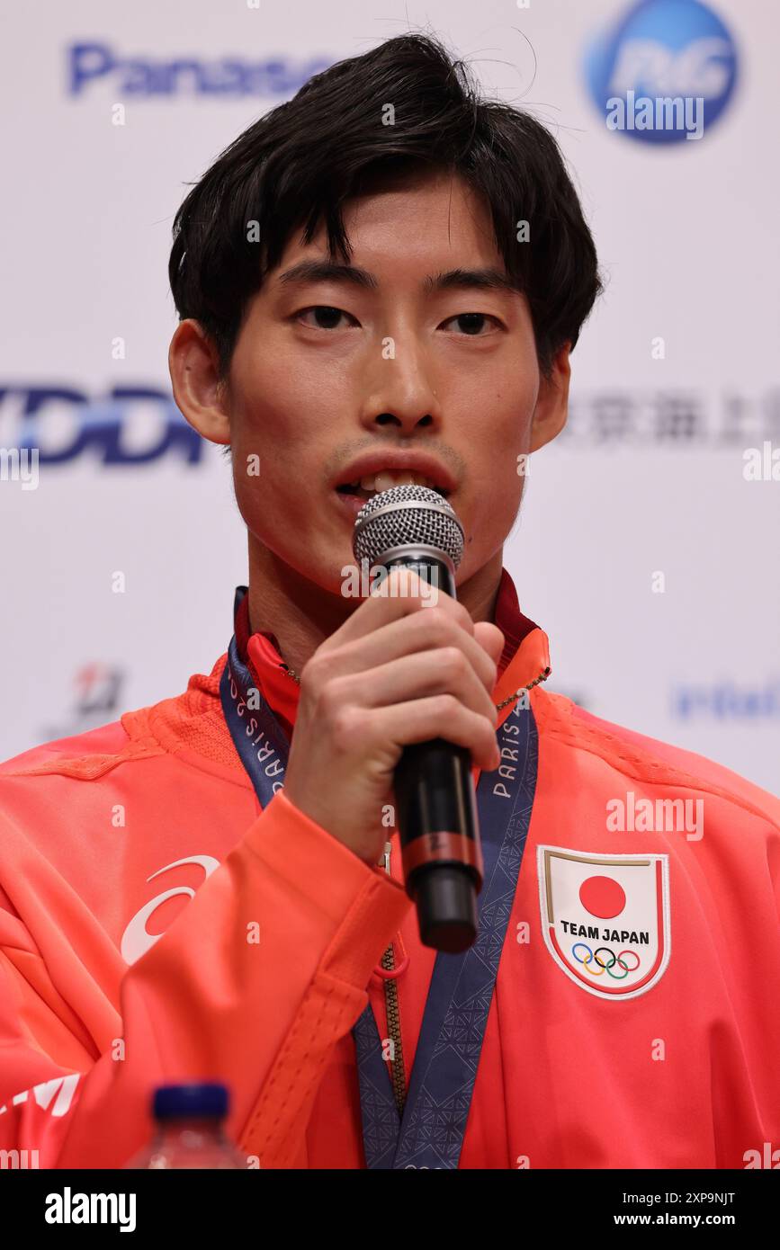 Paris, France. 3rd Aug, 2024. Akira Komata (JPN) Fencing : Silver ...