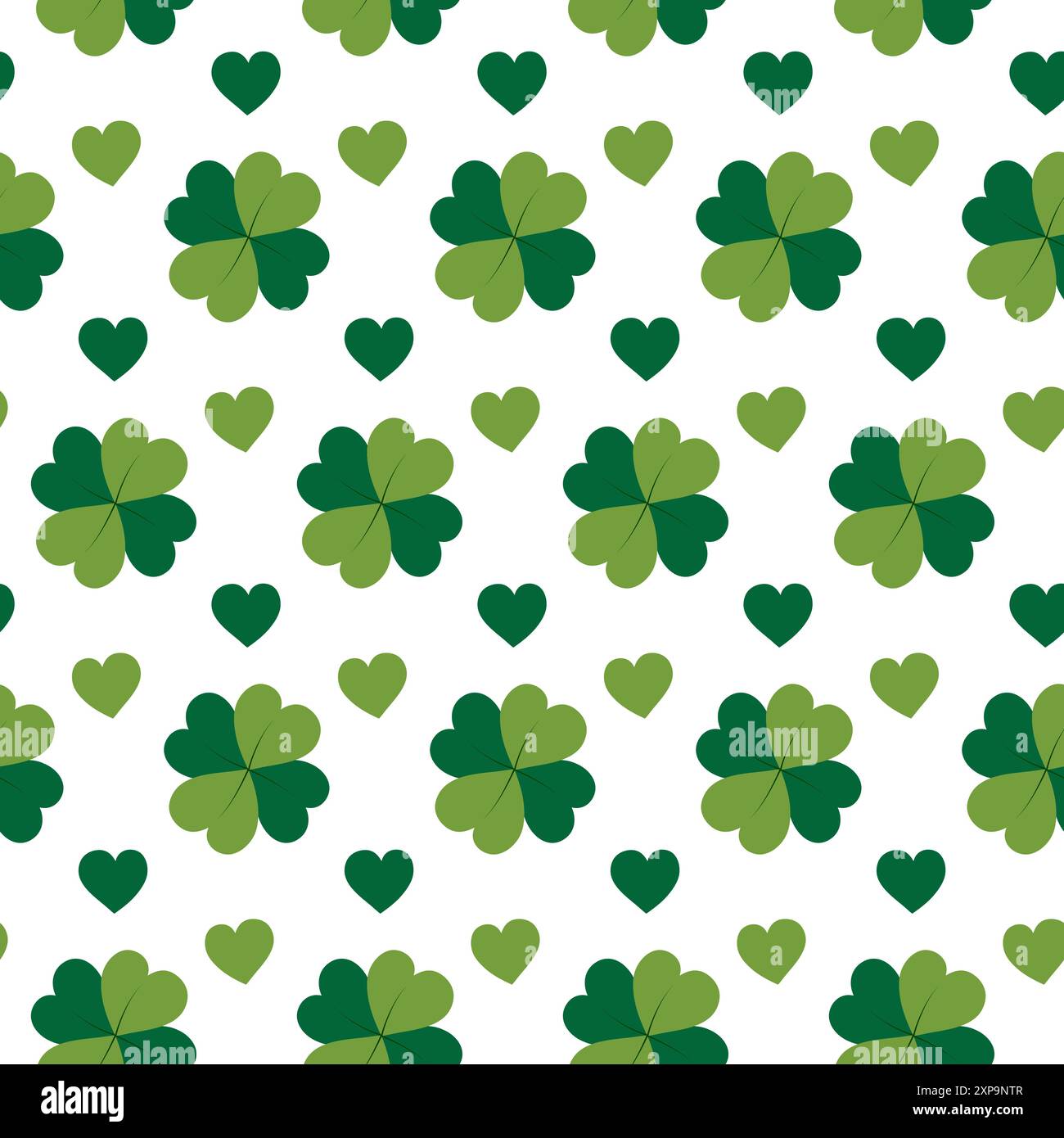 Quatrefoil with decorative hearts Seamless pattern. Isolated on white ...