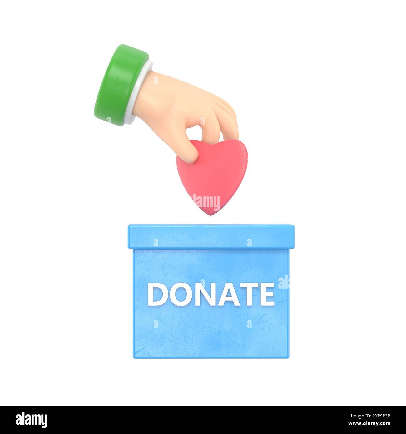 Medical donation concept.3d illustration flat line design. Donor day ...