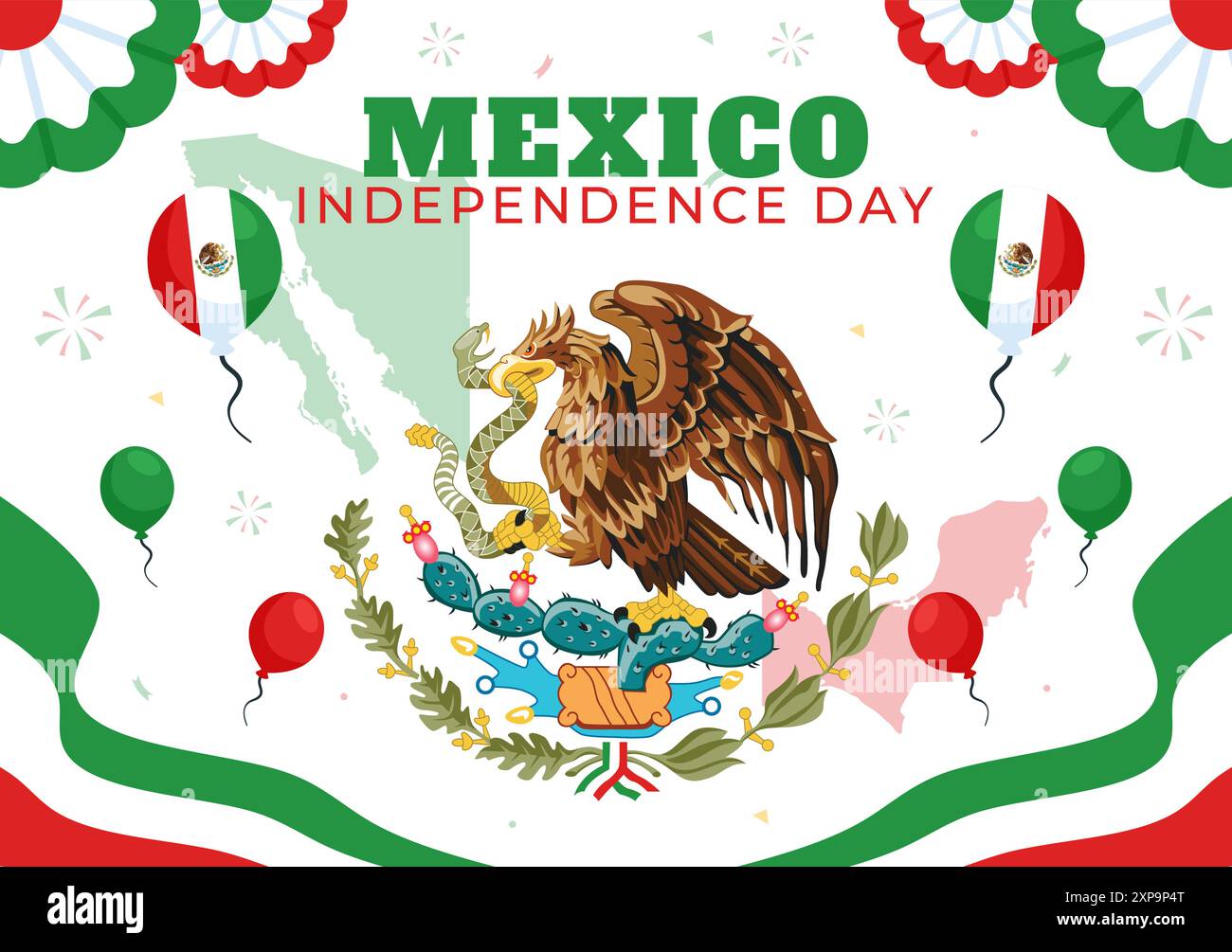 Mexican independence day fireworks Stock Vector Images - Alamy